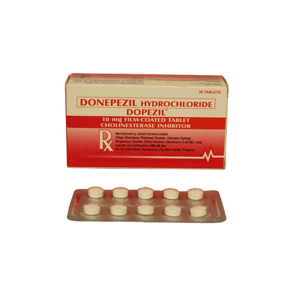 DOPEZIL Donepezil Hydrochloride 10mg Film-Coated Tablet 1's price in ...